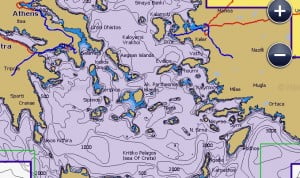 Υποθαλάσσιος χάρτης της Navionics